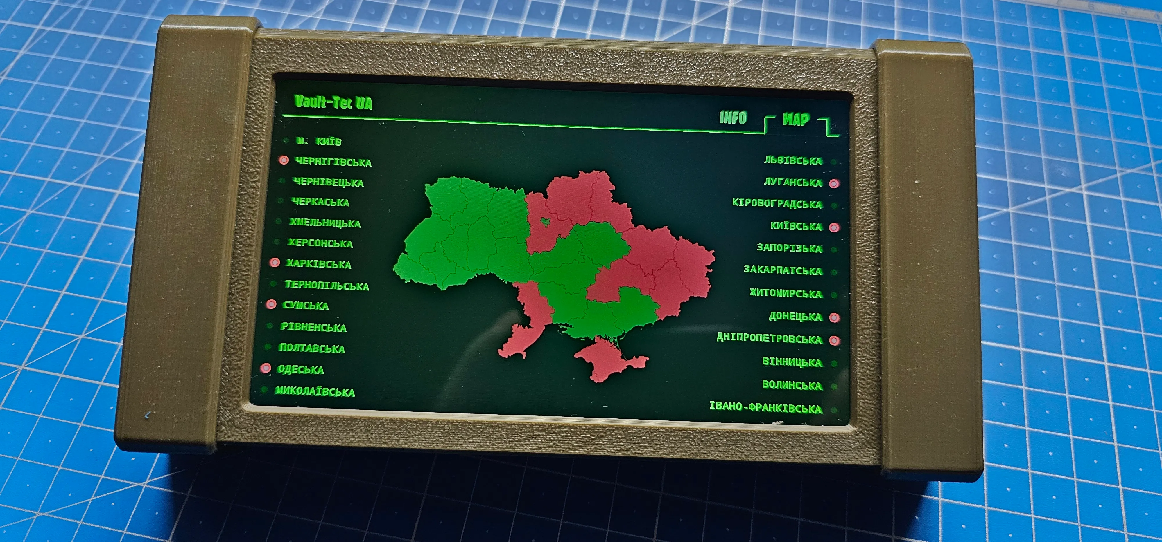 A Fallout fan from Ukraine created a Pip-Boy-style system that tracks ...