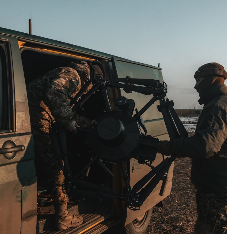 "One operator with a drone does the work of an entire patrol". ORION ...