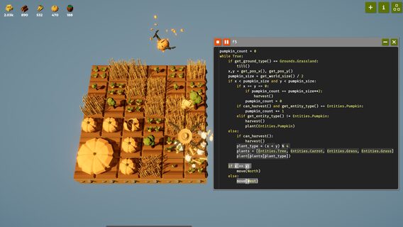 The Farmer Was Replaced, a game about programming an agricultural drone ...